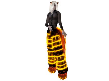 Second Life Marketplace - *(DL)* Orange Rave Outfit