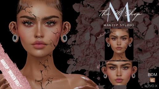 Second Life Marketplace - The M Shop - Makeup "Broken Doll" (EvoX)