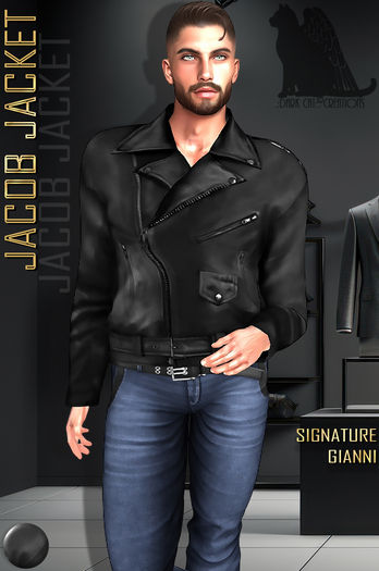 Second Life Marketplace - *.:Dark Cat:.*Men* JACOB JACKET