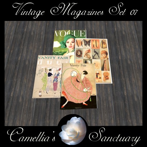 Second Life Marketplace - Vintage Magazines Set 07
