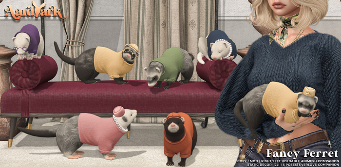 Second Life Marketplace - Aardvark : Fancy Ferret - FATPACK