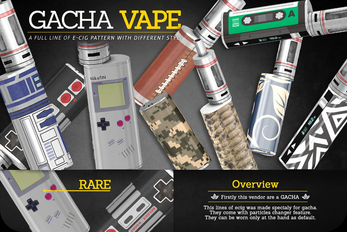 Second Life Marketplace - [NikotiN] Custom Vape (camo)