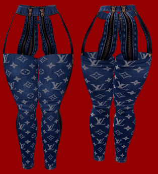 Second Life Marketplace - Giesele LV Zipper Jeans V1 (Reborn)
