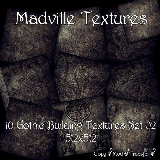 Second Life Marketplace - Madville Textures - Gothic Building Textures ...