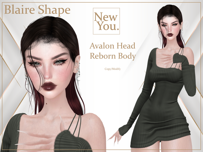 Second Life Marketplace - .New You. Blaire Shape | Avalon Head | Reborn ...