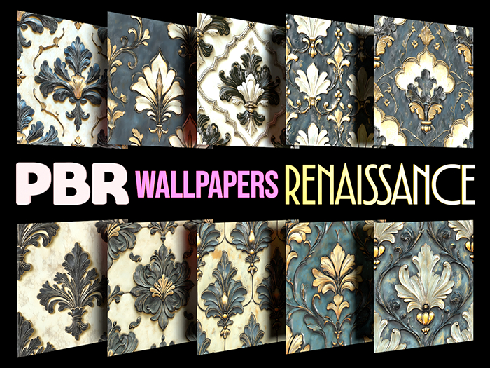 Second Life Marketplace - EA Design ♦ PBR - Wallpapers - Renaissance ...
