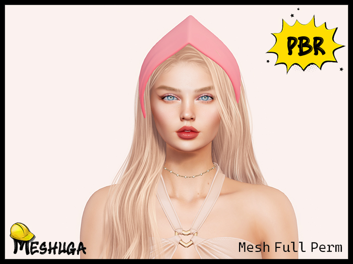 Second Life Marketplace - Meshuga PBR Kawaii Bandana FULL PERM MESH