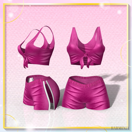 Second Life Marketplace - Pink Fitness Maitreya Outfit