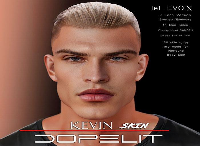 Second Life Marketplace - DopeLit-Kevin Skin NF Natural Tone Evo x