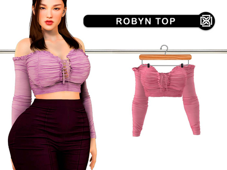 Second Life Marketplace - Addams - Robyn Cropped Top #05
