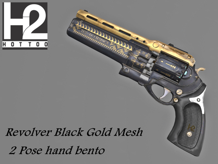 Second Life Marketplace - H2 - *REVOLVER FANTASY MESH pose hand bento*