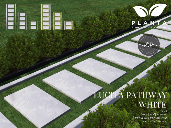 Second Life Marketplace - Planta - Lucita Pathway White