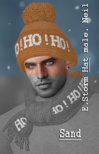 Second Life Marketplace - E.Storm Hat male. Neil Sand