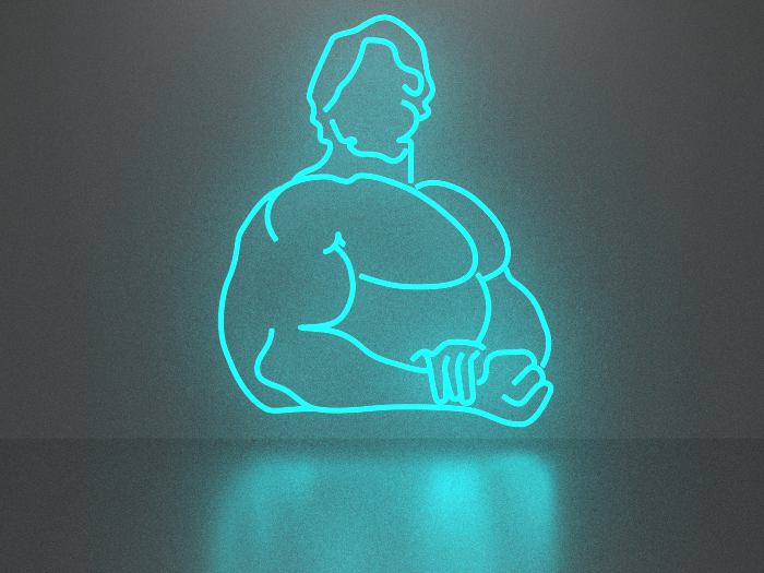 Second Life Marketplace - Arnold bodybuilding neon sign Full Permission