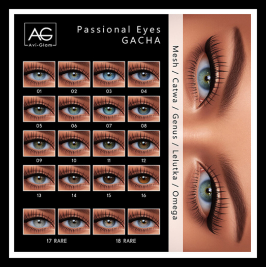 Second Life Marketplace - AG. Passional Eyes Gacha - Genus - 07