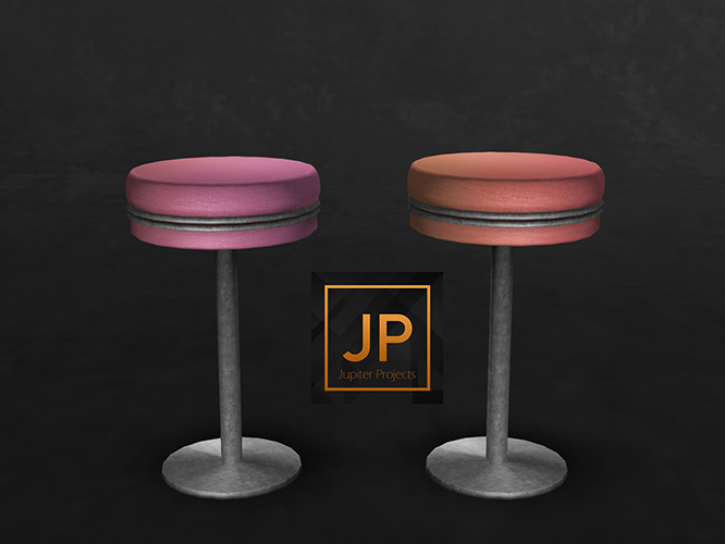 Second Life Marketplace - 5. BananaN. Let's ramen stools set 2 (boxed)