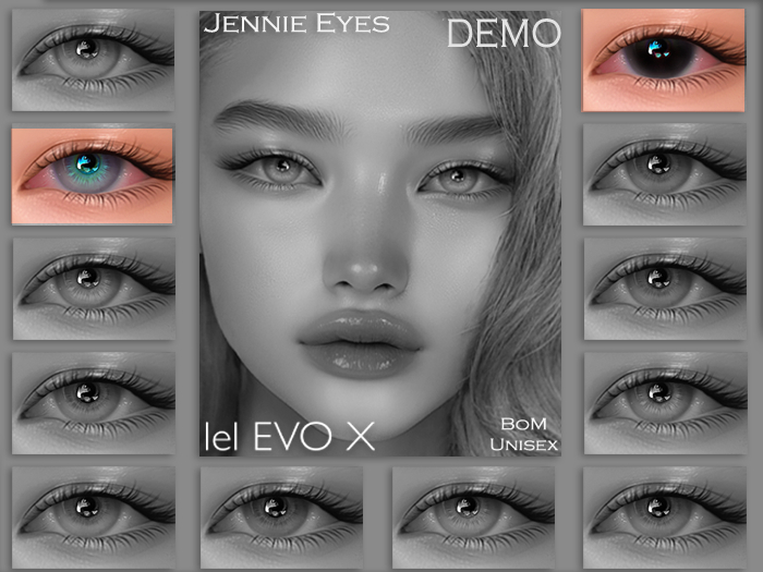 Second Life Marketplace - Oxana - Jennie Eyes DEMO - EvoX