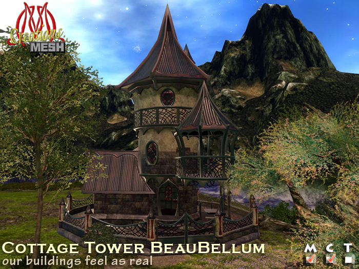 Second Life Marketplace - |Cottage Tower BeauBellum CM box, 3 floor ...