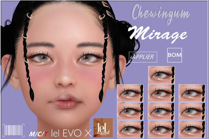 Second Life Marketplace - Chewingum MIRAGE EYES LEL EVOX AND BOM BOX