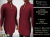 Second Life Marketplace - *ED Long Split Side Tunic - Fancy Red