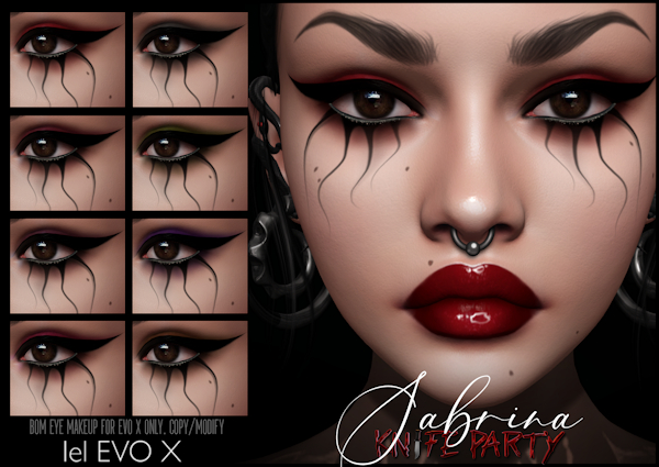 Second Life Marketplace - Knife Party // Sabrina Eye Makeup // Evo X ...