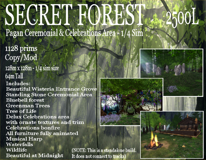 Second Life Marketplace - Secret Forest Ceremonial & Celebrations Area ...