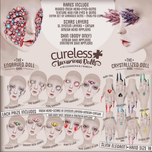 Second Life Marketplace - CURELESS[+] Luxurious Dolls / Sad Tourmaline 1