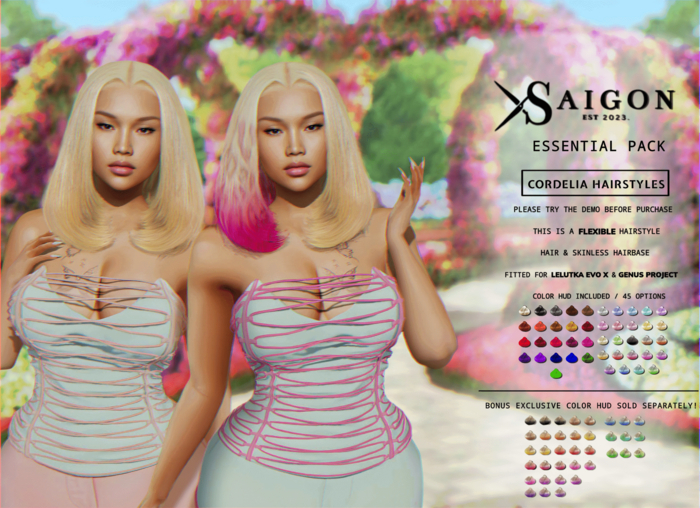 Second Life Marketplace - SaiGon - " Cordelia Hairstyles " PACKS