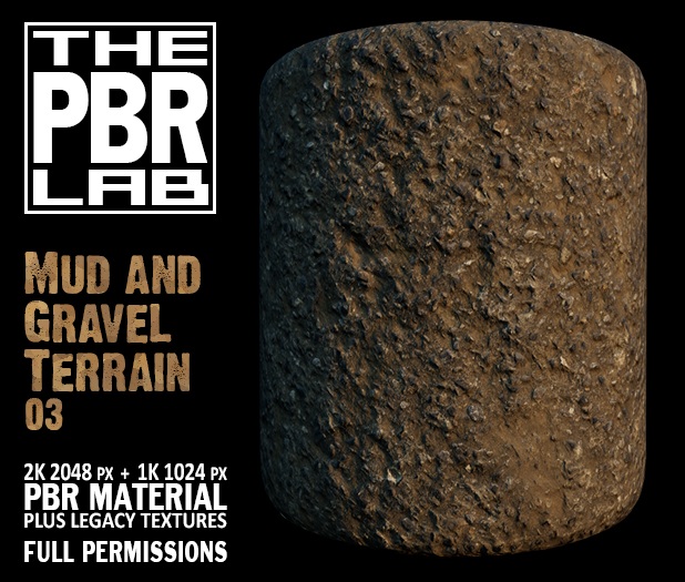 Second Life Marketplace - The PBR Lab - Mud and Gravel Terrain 03