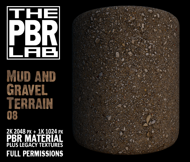 Second Life Marketplace - The PBR Lab - Mud and Gravel Terrain 08