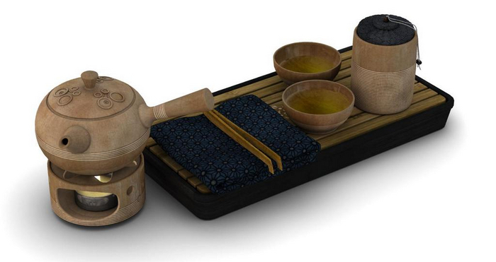 Second Life Marketplace - 21_8f8 - Trea Time - Jasmine Tea Set