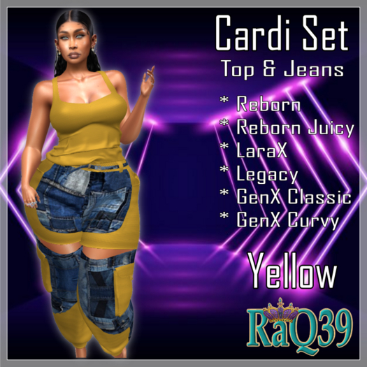Second Life Marketplace - [R39] Cardi Set-Yellow