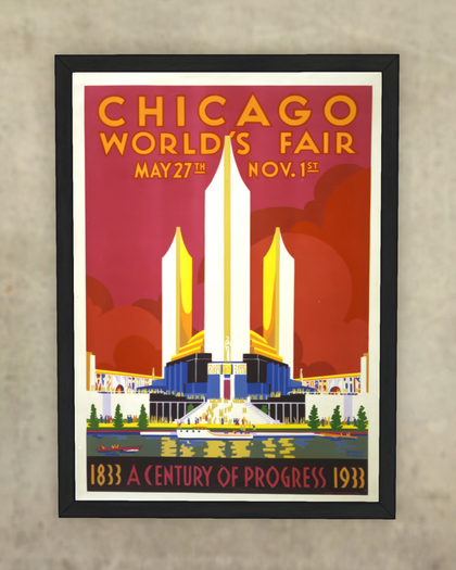 Second Life Marketplace - Chicago Vintage Poster - Century of Progress