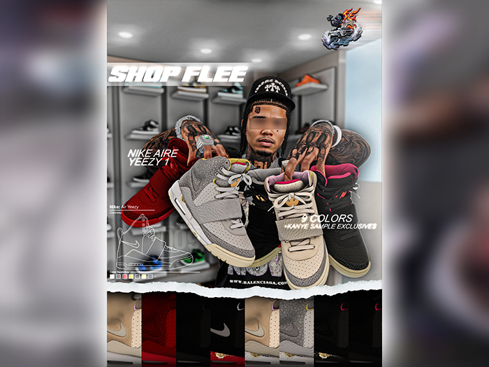 Second Life Marketplace - FLEE x NIKE AIRE YZY 1 FP