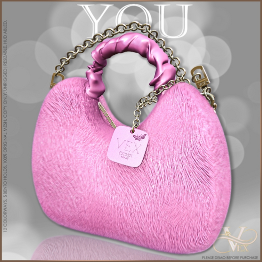 Second Life Marketplace - VEX:.YOU Hobo Bag (Add/Wear to Unpack)