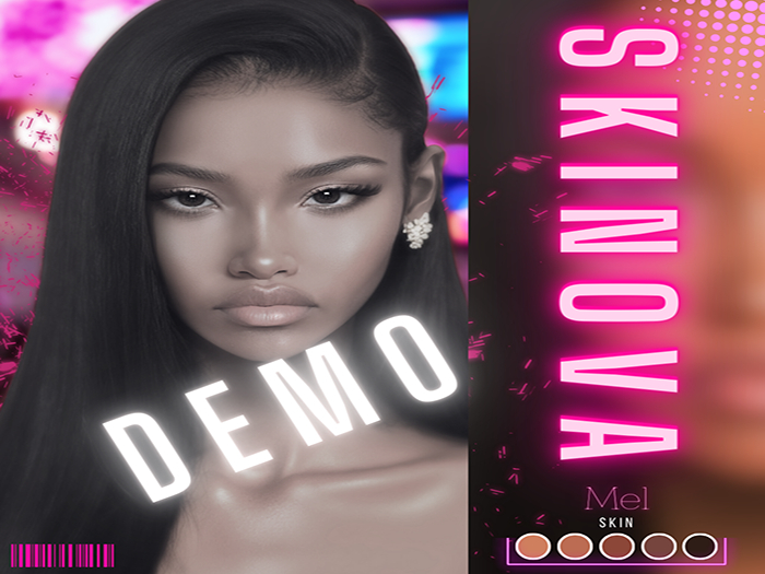 Second Life Marketplace - DEMO *SKIN // Mel - Ebony GenusMorph ( Velour )