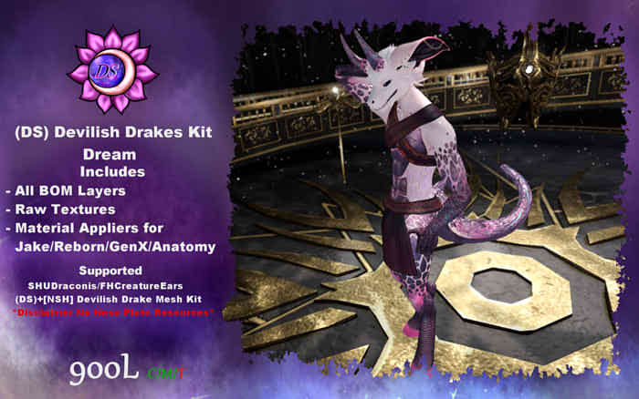 Second Life Marketplace - (DS) Devilish Drakes Kit (Dream)