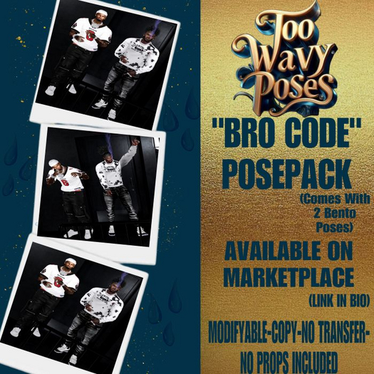 Second Life Marketplace - "BRO CODE" 2PK TWP