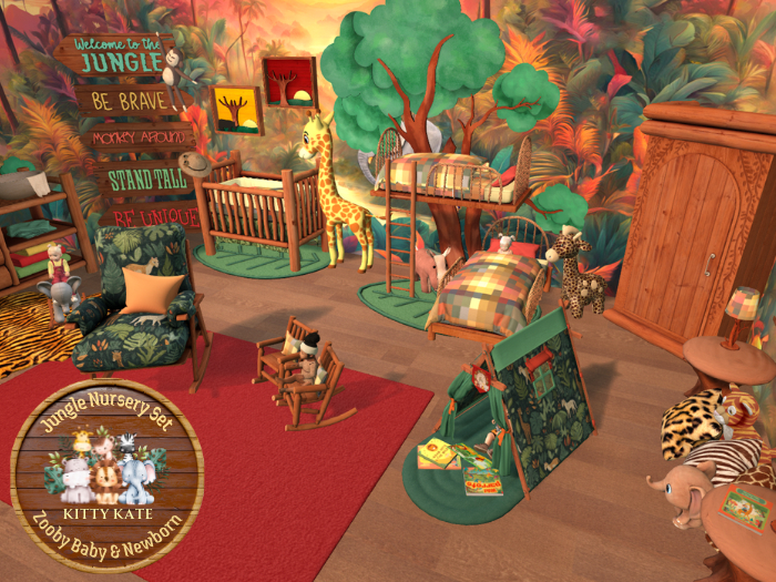 Second Life Marketplace - {KK} Zooby Jungle Nursery Set