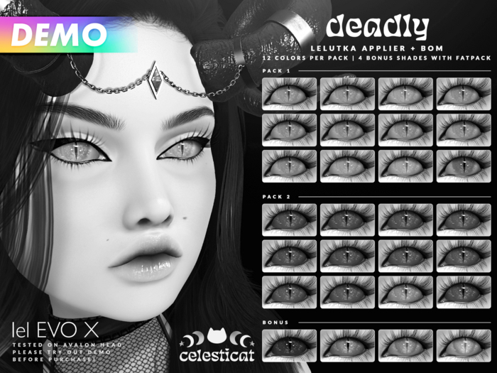Second Life Marketplace - [Celesticat] Deadly DEMO