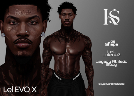 Second Life Marketplace - KYLIAM STORE - JOE LUKA LEGACY ATHLETIC SHAPE