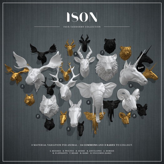 Second Life Marketplace - ISON - Faux Antelope Taxidermy (pearl)
