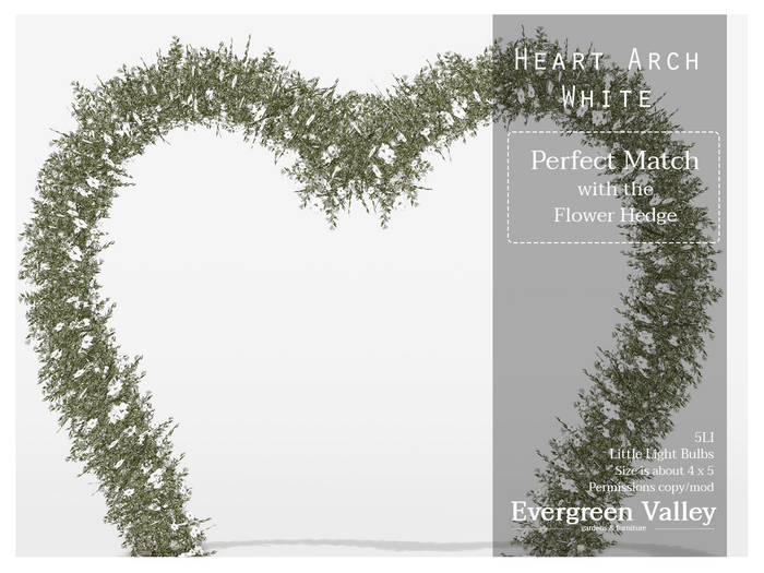 Second Life Marketplace - Heart Arch White