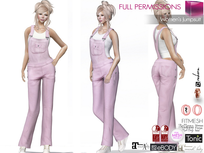 Second Life Marketplace - Full Perm Women's Jumpsuit Slink Ocacin ...