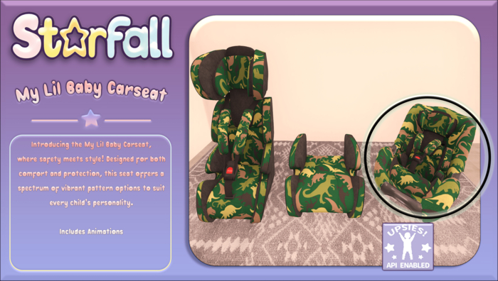 Second Life Marketplace - [Starfall] My Lil' Baby Carseat