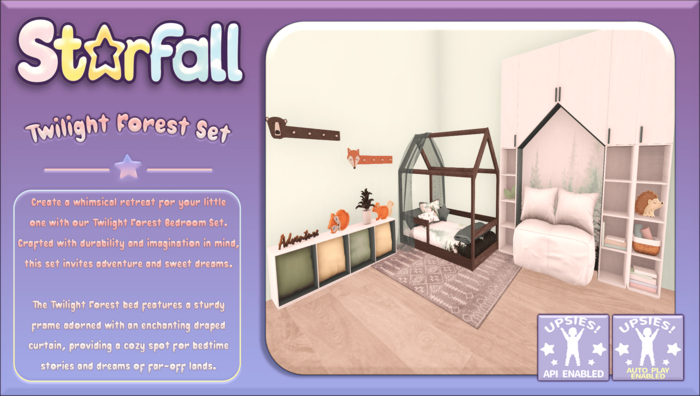 Second Life Marketplace - [Starfall] Twilight Forest Bedroom Set