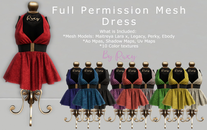 Second Life Marketplace - Ruxy-Dress 1/25 FULL PERMISSION
