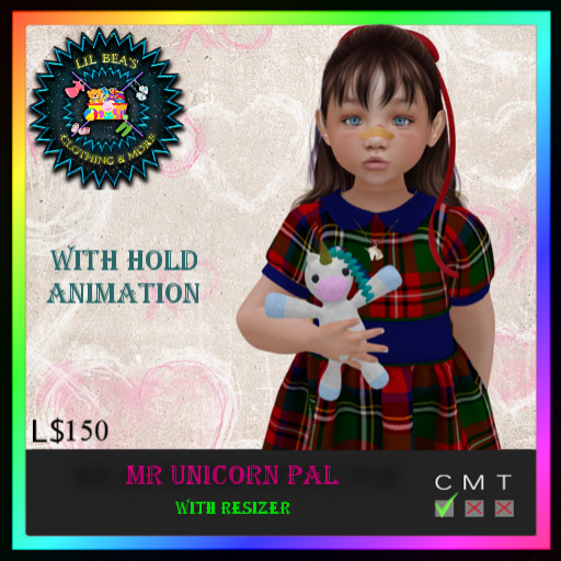 Second Life Marketplace - *LBD* Mr Unicorn doll w/Resizer