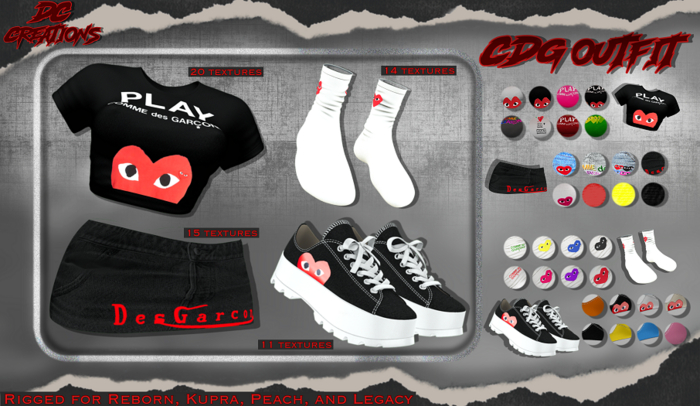 Second Life Marketplace - DC...// CDG Skirt FP