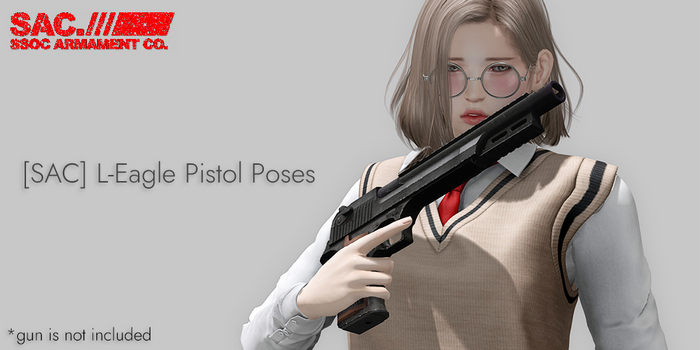 Second Life Marketplace - [SAC] L-Eagle Pistol BENTO 7 Poses